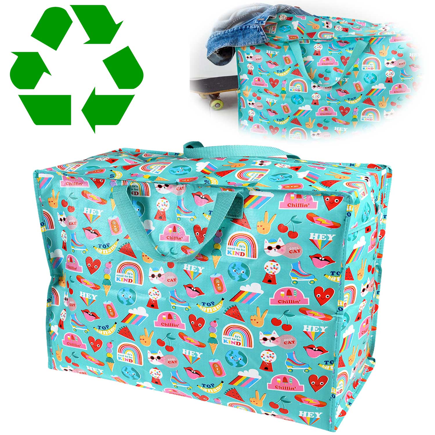 XXL Jumbo Bag Einkaufstasche ♻️ Recycled ♻️ Shopper Riesentasche ...